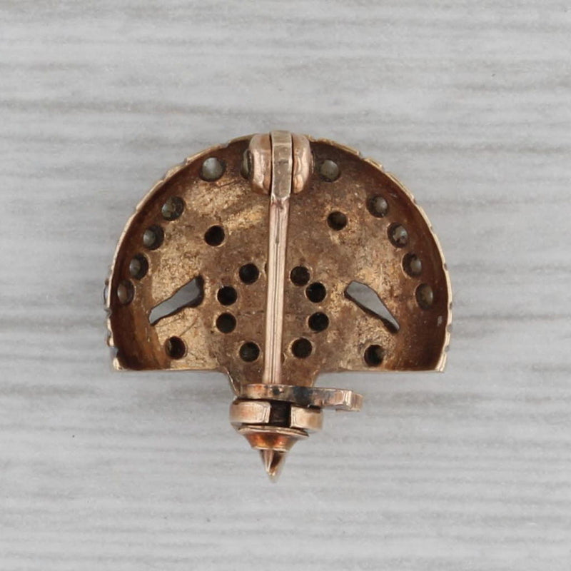 Antique Kappa Sigma Badge Fraternity 14k Gold Pearl Moon Star Skull Pi ...