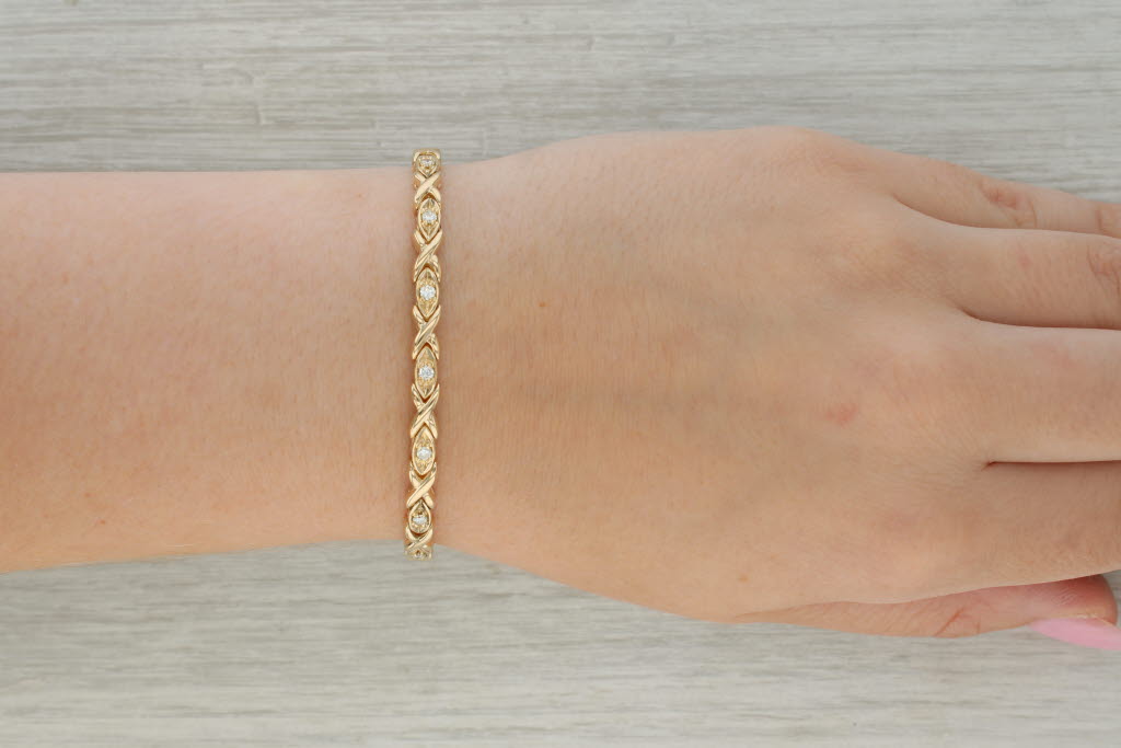 Xo diamond tennis bracelet store